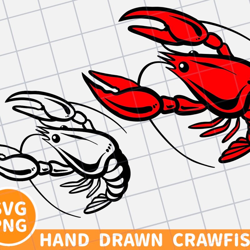 Crawfish Svg - Etsy