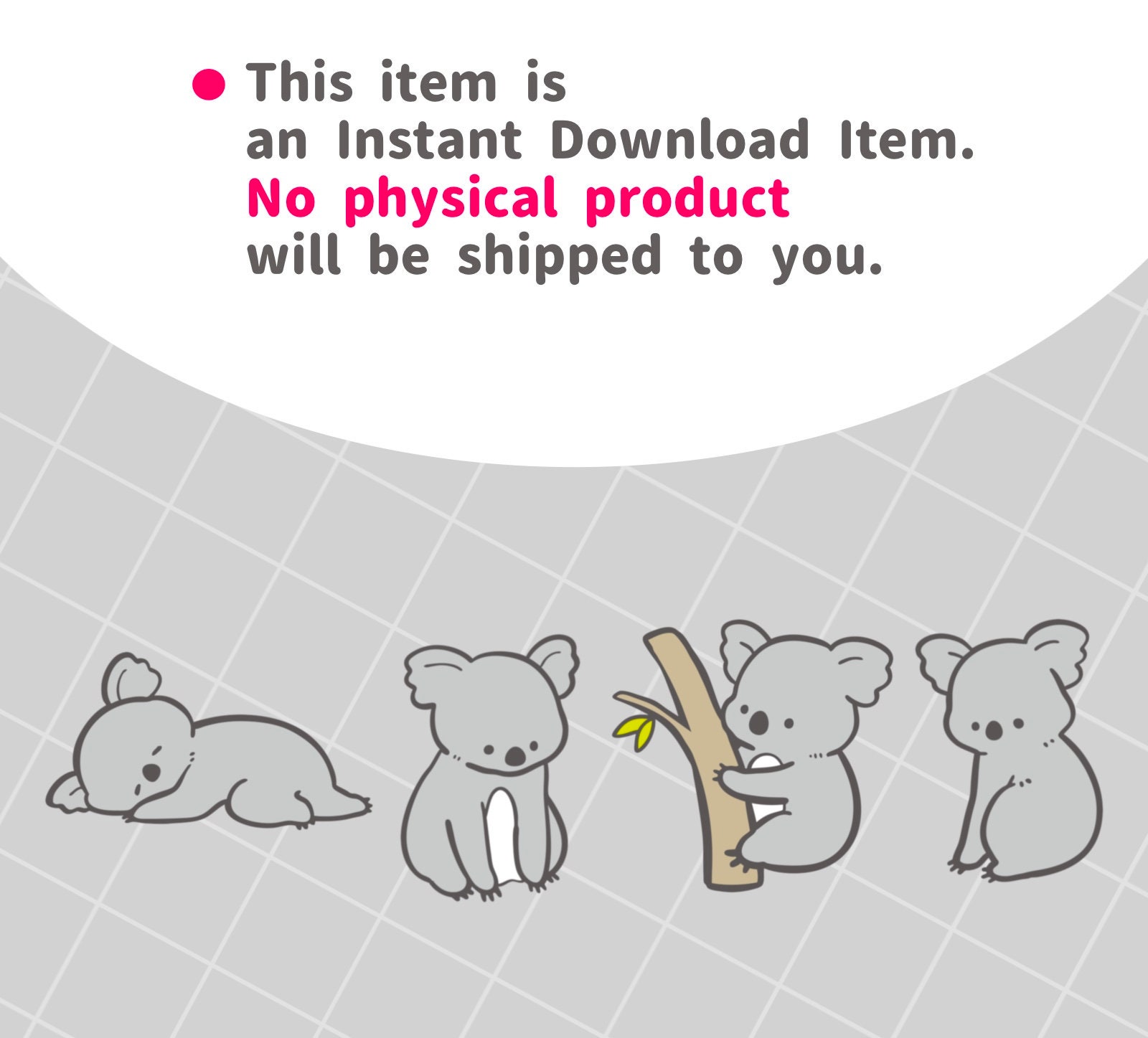 Cute Koala Digital Clipart, Koala Svg, Koala Png, Koala Bundle ...