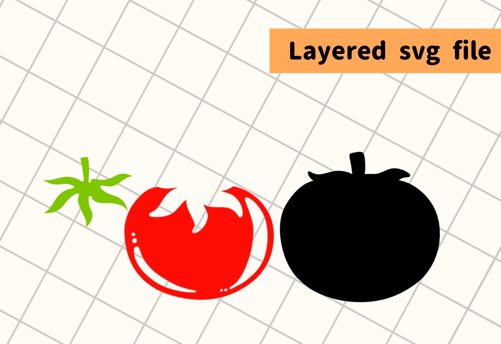 Tomato Digital Clipart Simple Tomato Svg Tomato Png Red - Etsy UK