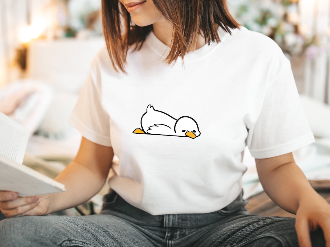 Cute Duck Digital Clipart, Duck Svg, Duck Png, White Duck Cut File ...