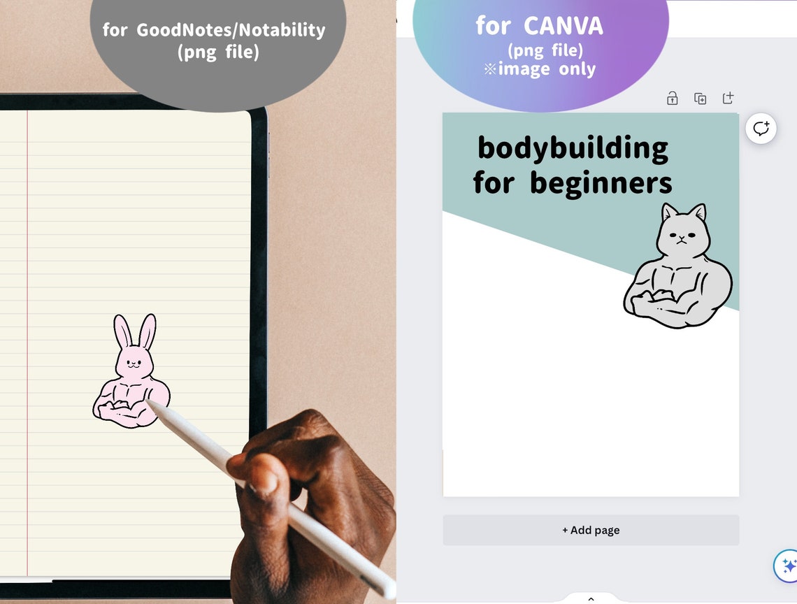 Muscle Animals Svg Png Digital Clipart, Muscular Shiba Dog, Cat, Rabbit ...