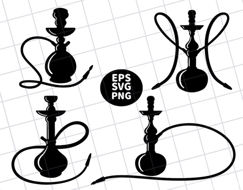 Hookah Logo Instant Download, Hookah Svg, Hookah Png, Hookah Eps ...