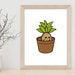 Cute Mandrake Digital Clipart, Baby Mandrake Illustration, Kawaii ...