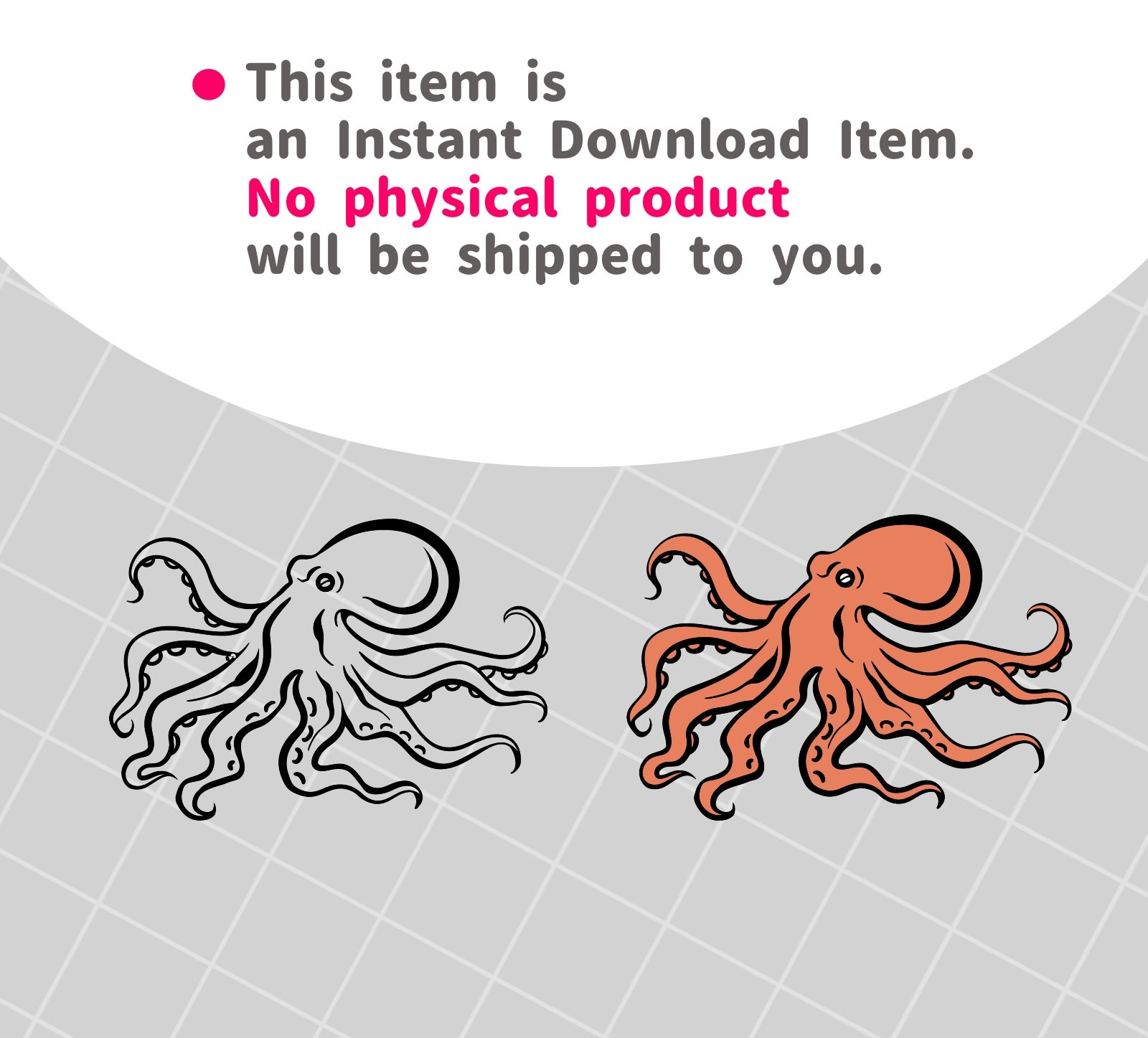 Octopus Digital Clipart,brush Octopus,octopus Svg,octopus Png,line Art ...