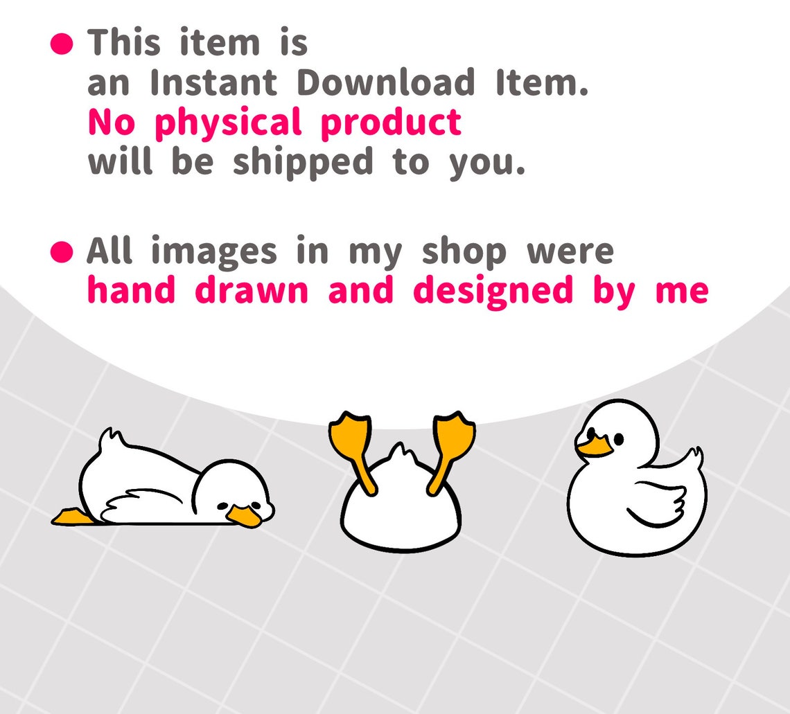 Cute Duck Digital Clipart, Duck Svg, Duck Png, White Duck Cut File ...
