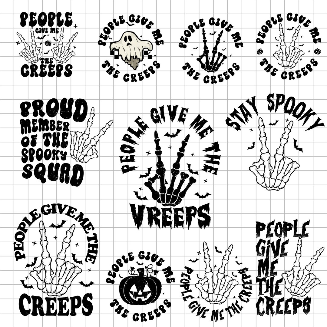 People Give Me the Creeps Png Bundle Skeleton Hand Svg Png - Etsy