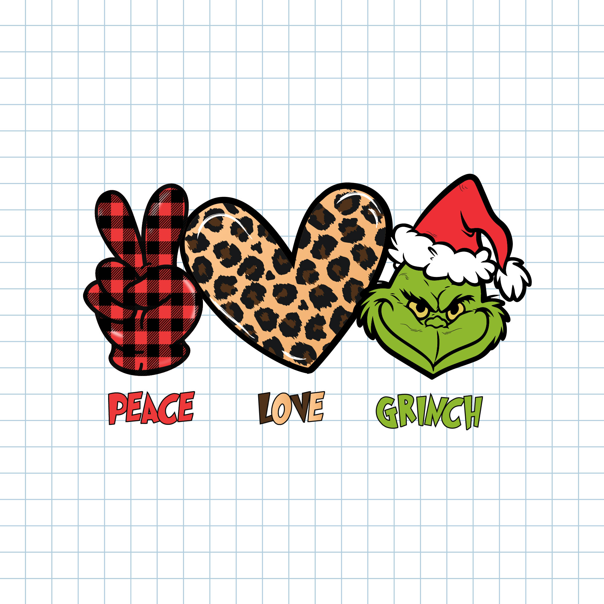 Peace Love Grinch PNG Grinch Love Png Grinch Png the - Etsy UK