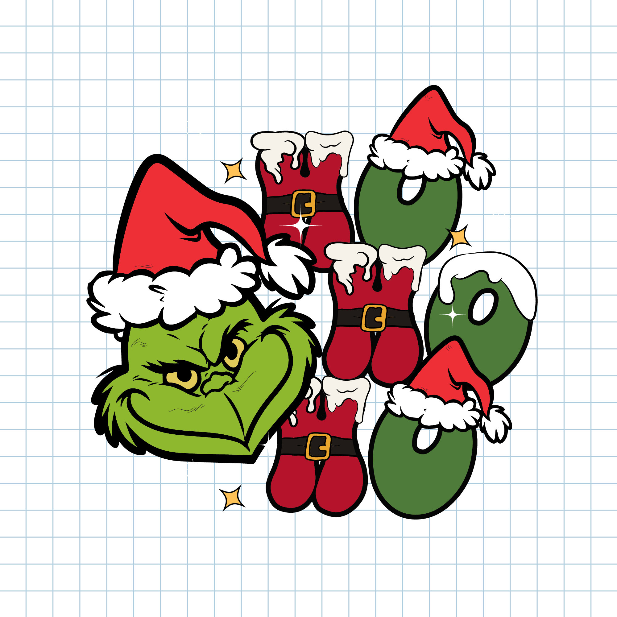 Grinch Hohoho Png Svg/ Feliz Navidad PNG / Ho Ho Ho camisa PNG ...