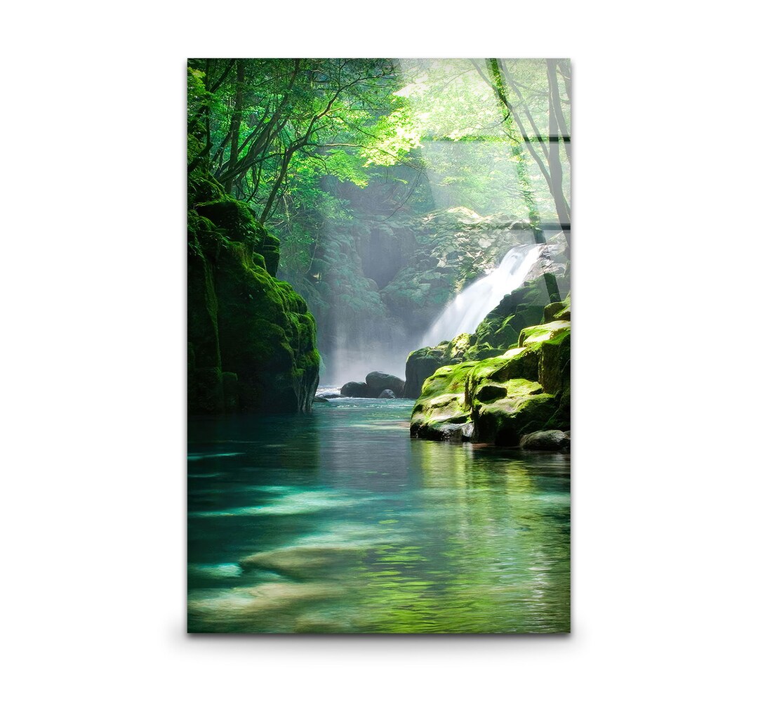 Tempered Glass Wall Art Abstract Wall Art Abstract Wall Etsy 
