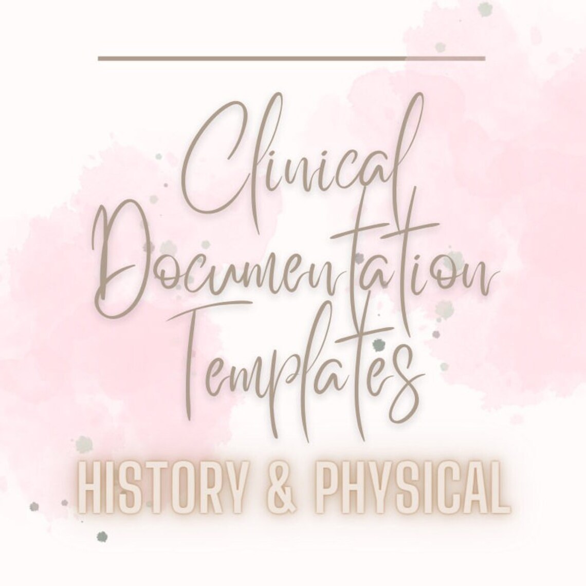 History and Physical SOAP Note Template, Comprehensive Physical ...
