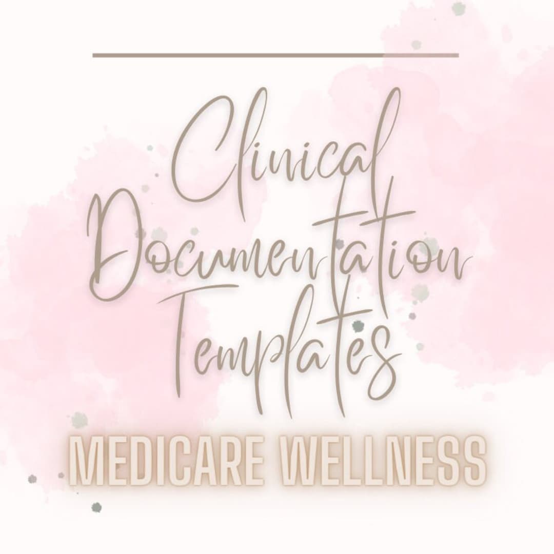 Medicare Wellness Visit, SOAP Note, Digital Download - Etsy