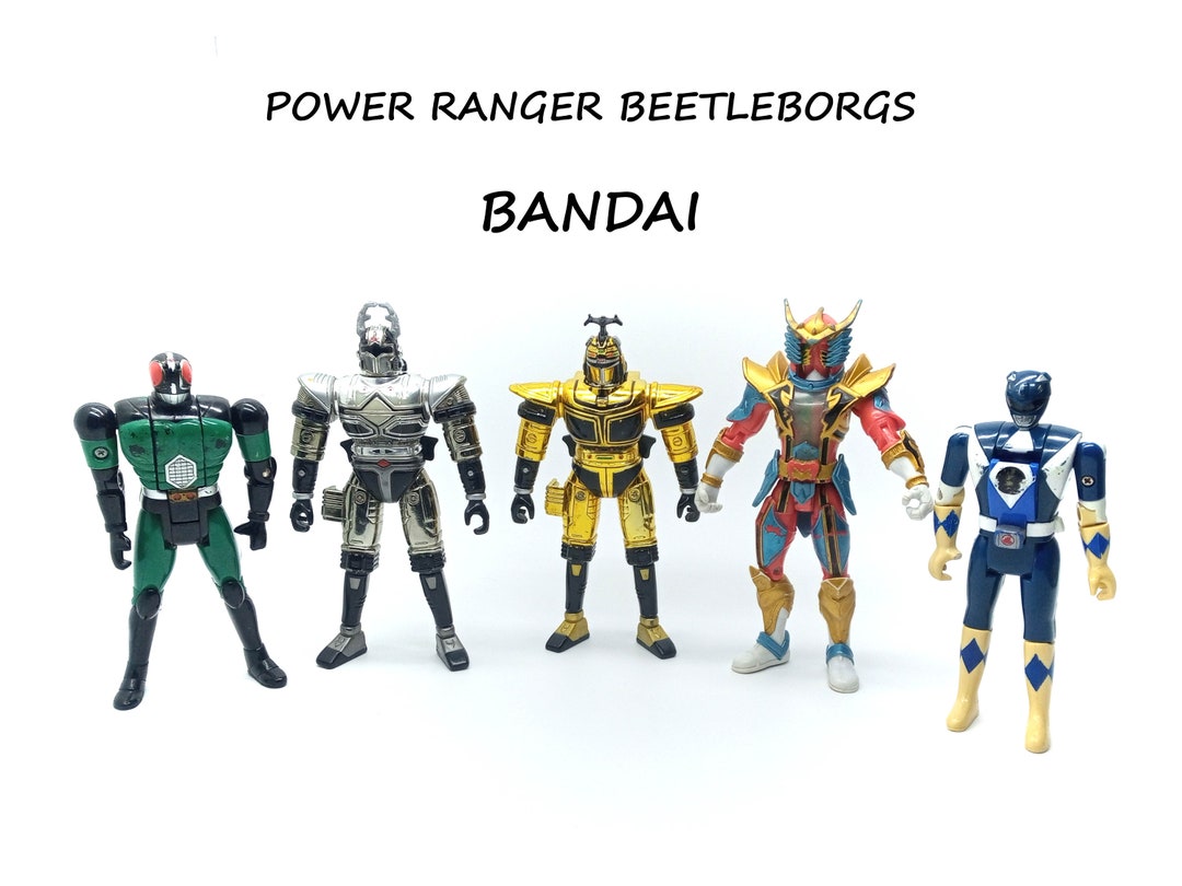 POWER RANGER Articulated Figures Beetleborgs BANDAI Vintage - Etsy