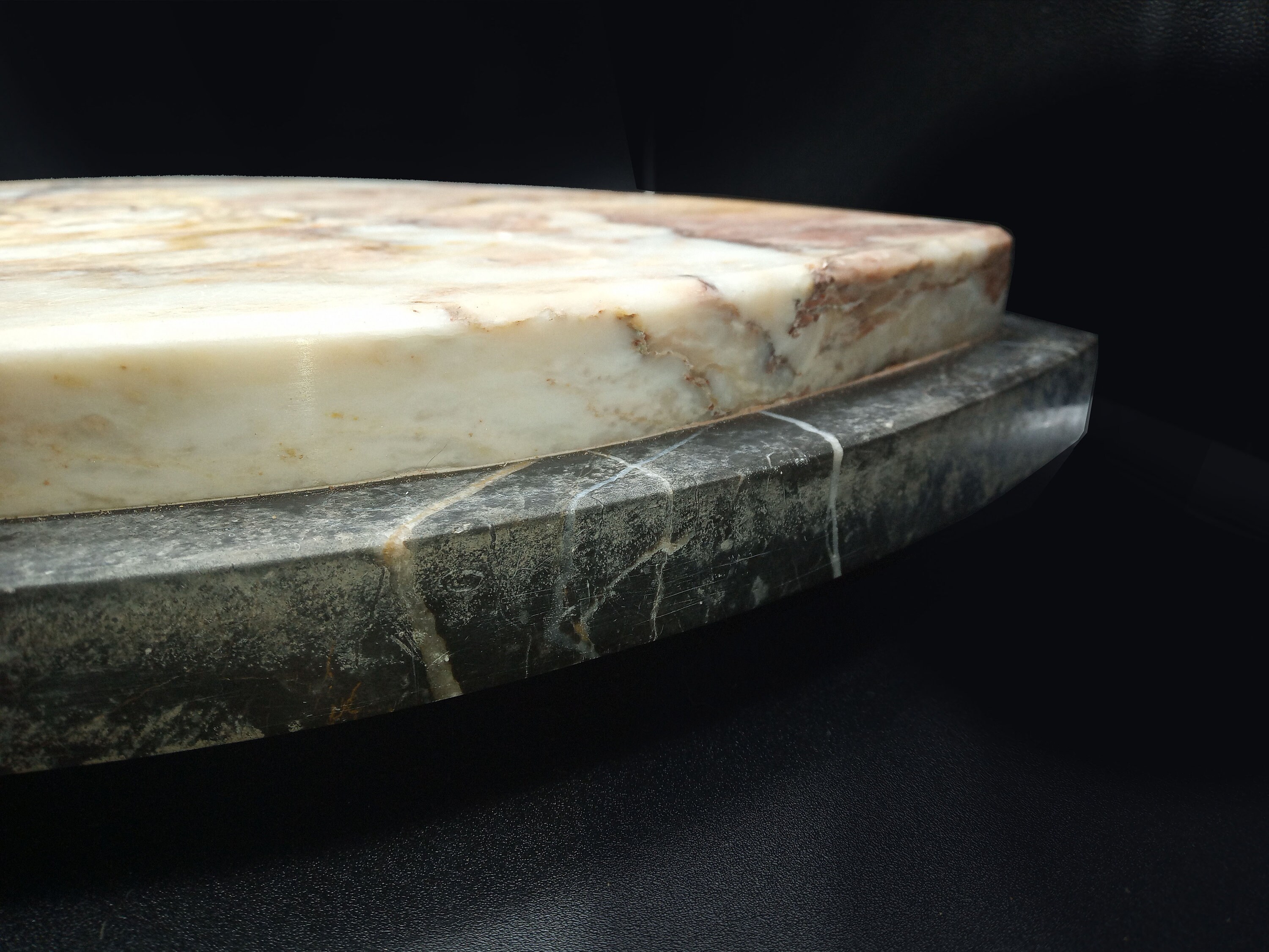 Rare Billot Butcher Stone Cutting Board in Marble 2 Colors Pink and ...