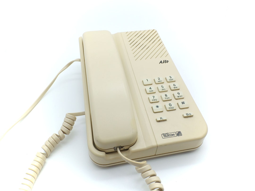 ALCATEL Wall-mounted Telephone ALTO P1 Cream White Pulse France Telecom ...