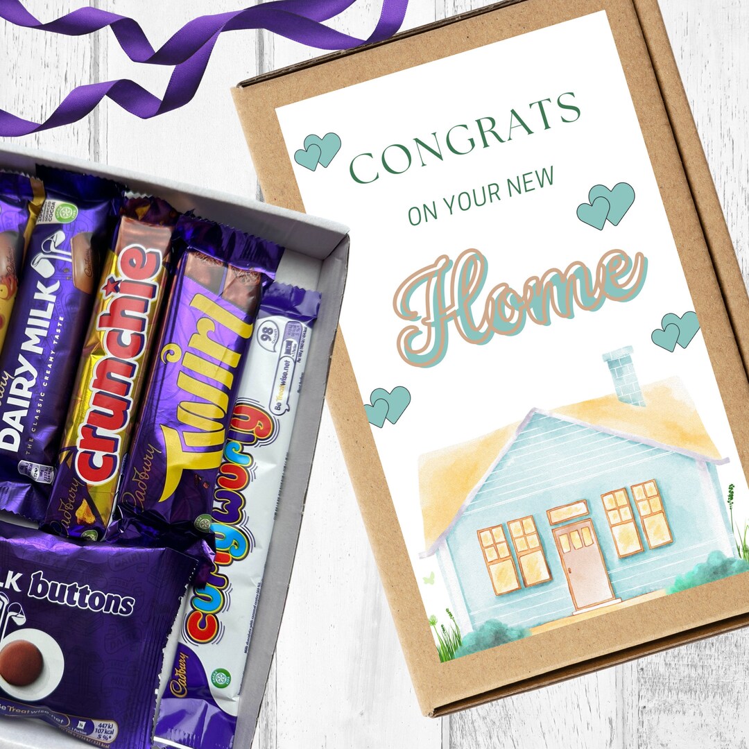 Chocolate Gift Card, New Home Card, Box of Chocolates, Chocolate Gift ...