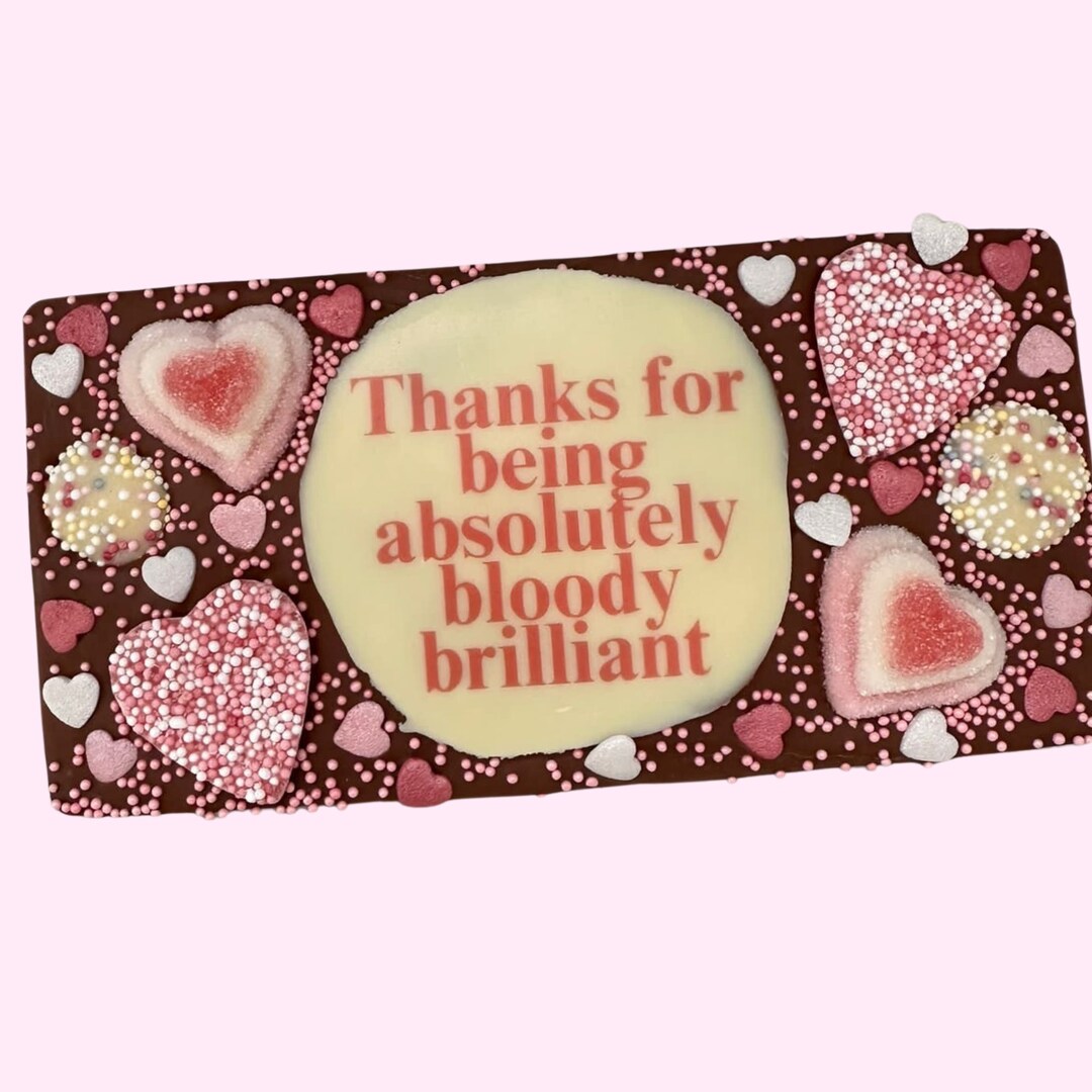 Thank You Chocolate Bar, Say Thanks, Thank You Treat, Bloody Amazing ...