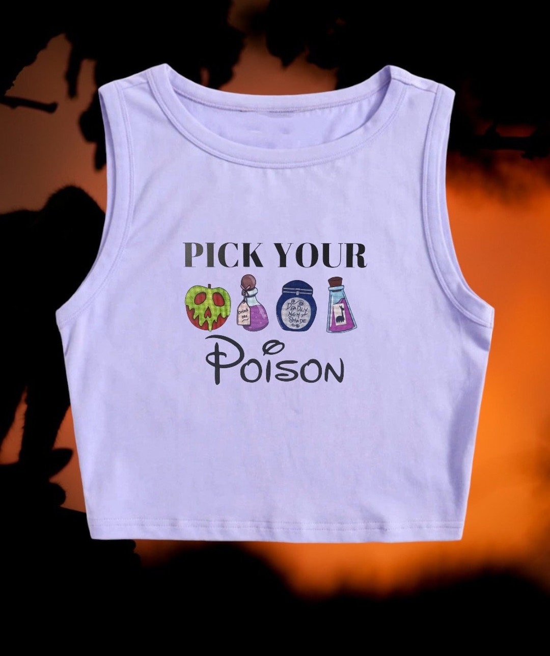 Pick Your Poison Crop Top | Disney Inspired Crop Top | Halloween Crop ...