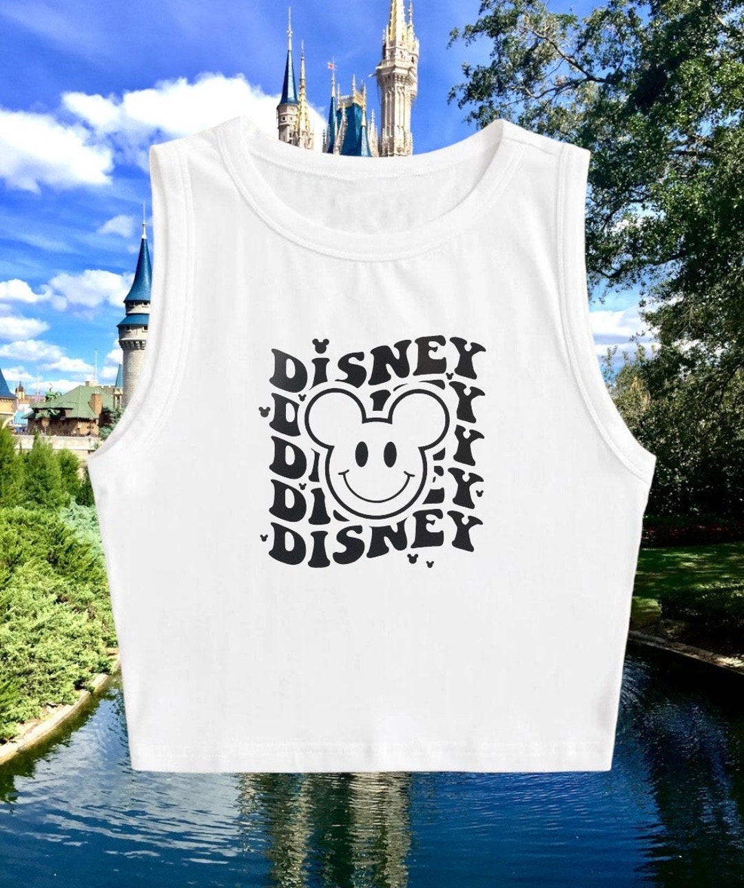 Put on a Happy Face Crop Top | Disney Inspired Crop Top | Disney Shirt ...