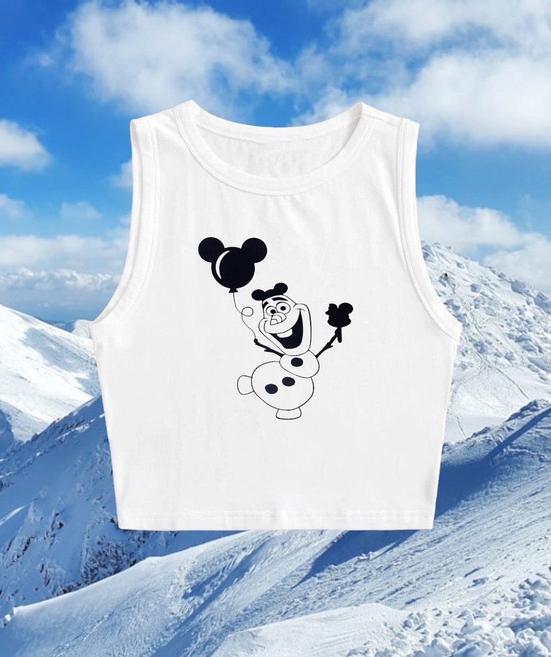 Olaf Crop Top | Disney Frozen Inspired Crop Top | Disney Crop Top ...