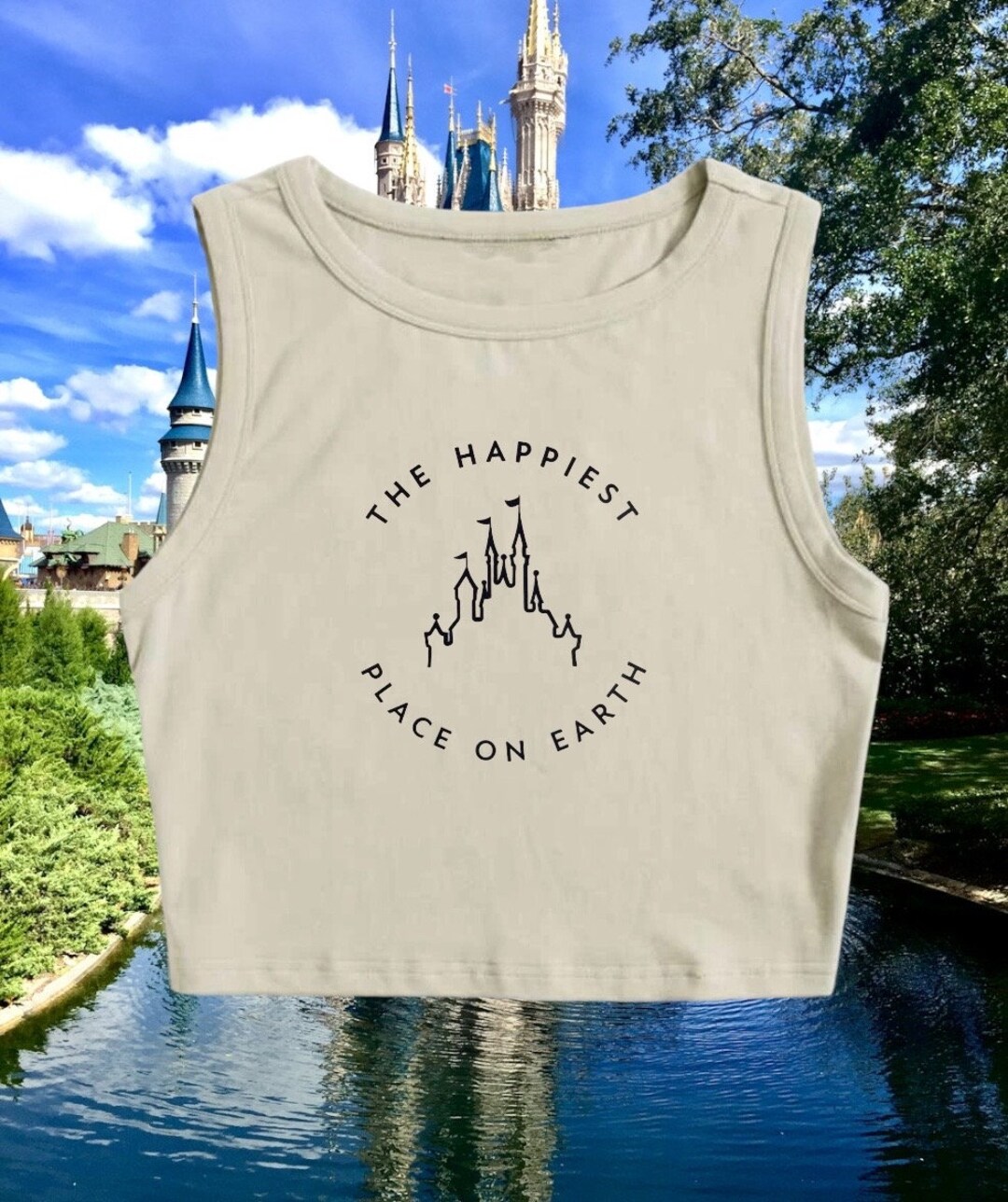 Happiest Place on Earth Crop Top | Disney Inspired Crop Top | Disney ...