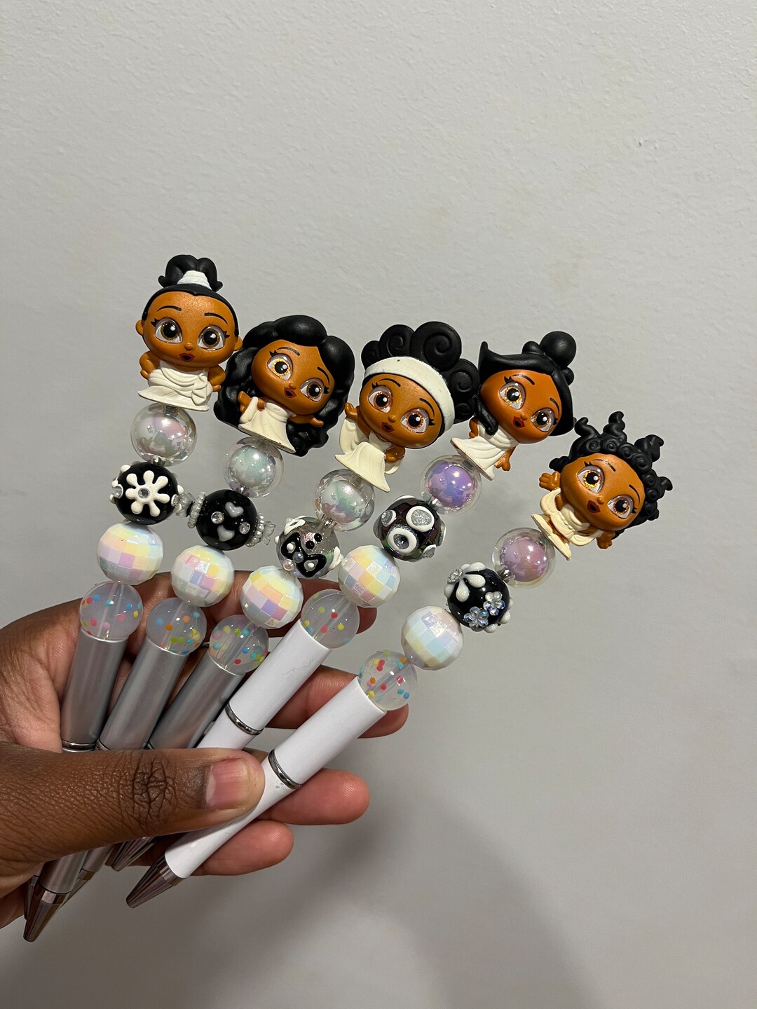 Character Pen Hercules Inspired Beaded Pen Doorable Pen Stationary Pen ...