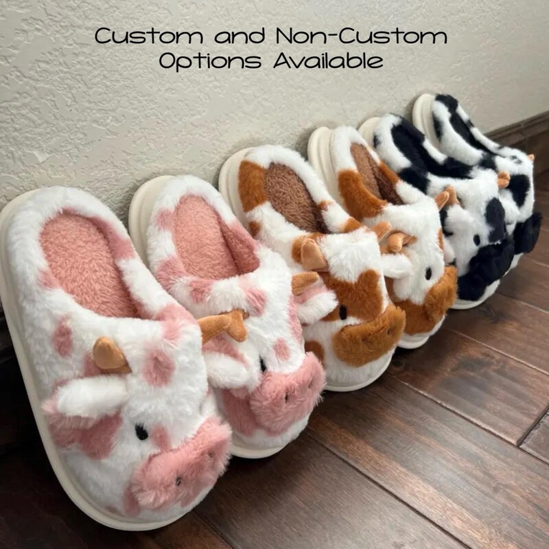 Animal Slippers - Etsy