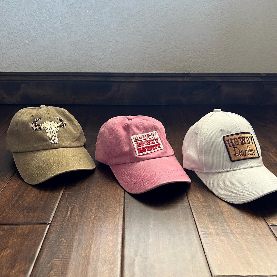 Custom Western Embroidered Patch Hats - Etsy