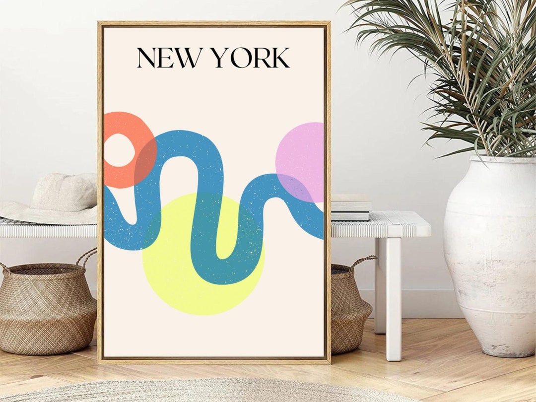 New York Poster | Digital Download | Abstract Decor | Printable | New ...