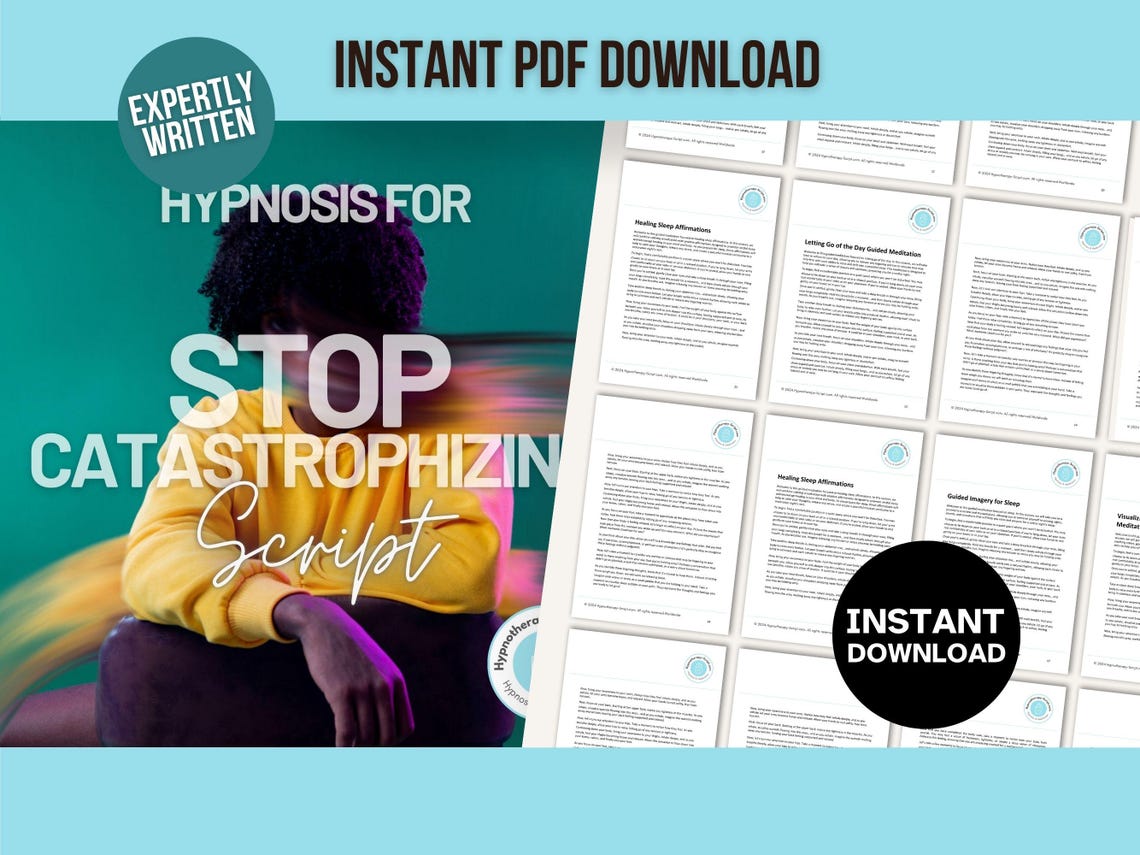 Hypnosis Script - Stop Catastrophizing Hypnotherapy Script - for ...