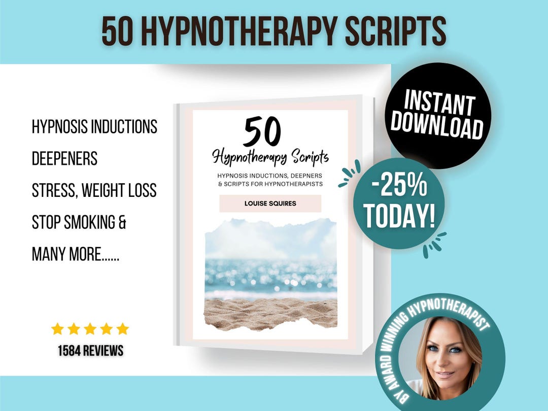 50 Hypnotherapy Scripts - for Hypnotherapists - Inductions - Stop ...