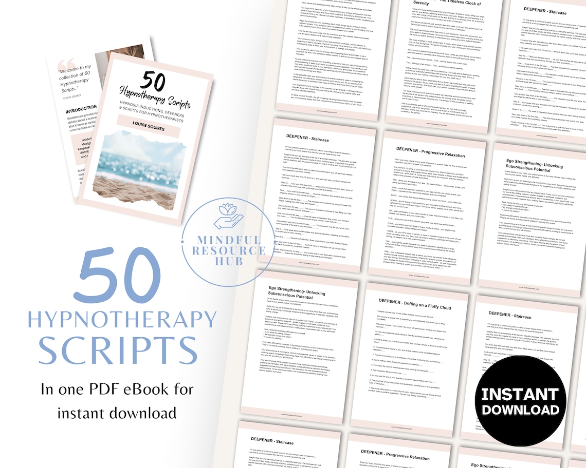 50 Hypnotherapy Scripts for Hypnotherapists Inductions Stop Smoking ...