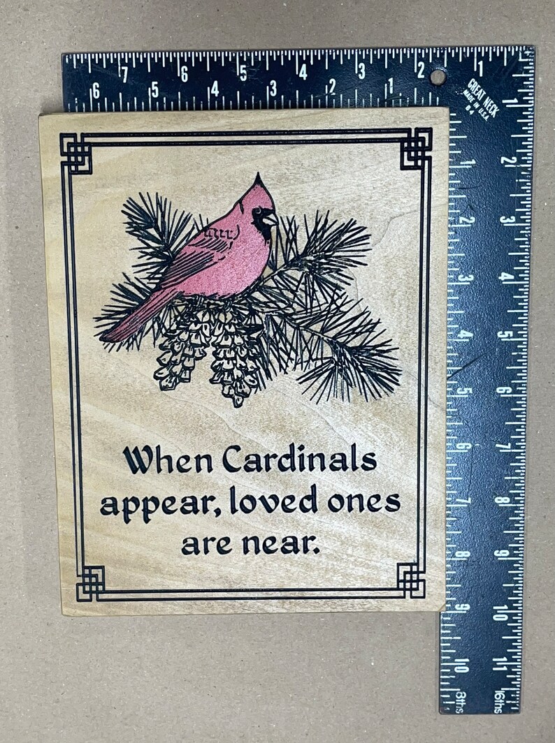 Handmade Wooden Cardinal Sign, a Beautiful and Thoughtful Way to ...