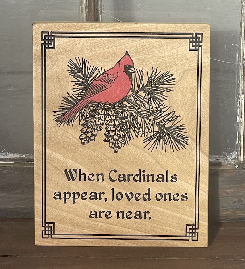 Handmade Wooden Cardinal Sign, a Beautiful and Thoughtful Way to ...
