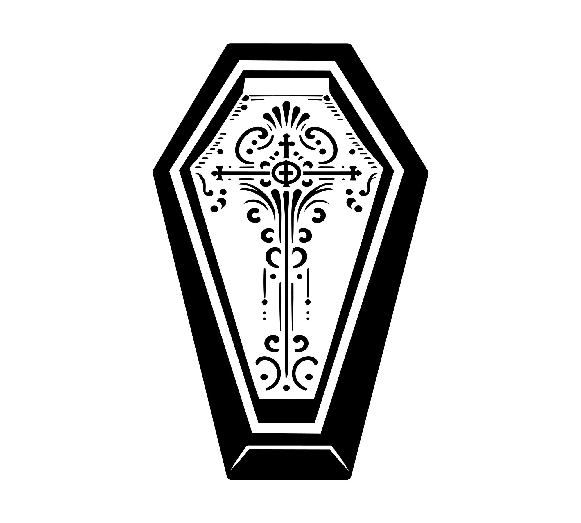 Coffin Svg, Coffin Clipart, Casket Svg, Coffin Clipart, Tomb Svg ...