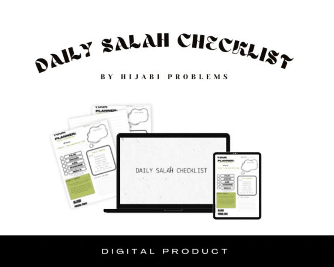 Daily Salah Checklist - Etsy