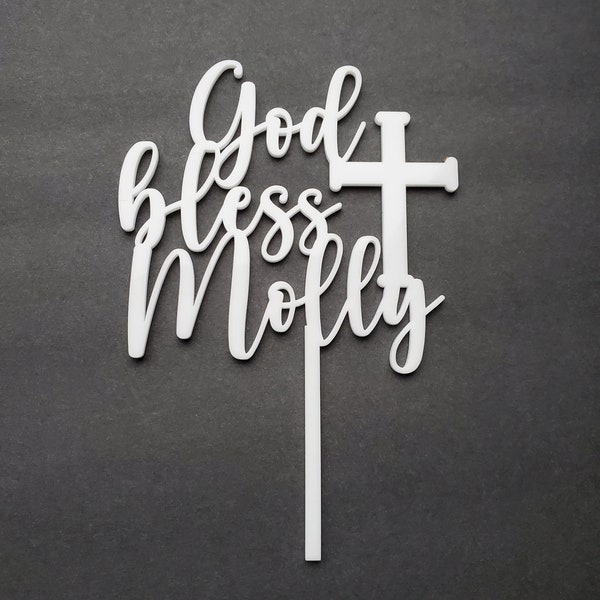 God Bless Cake Topper - Etsy
