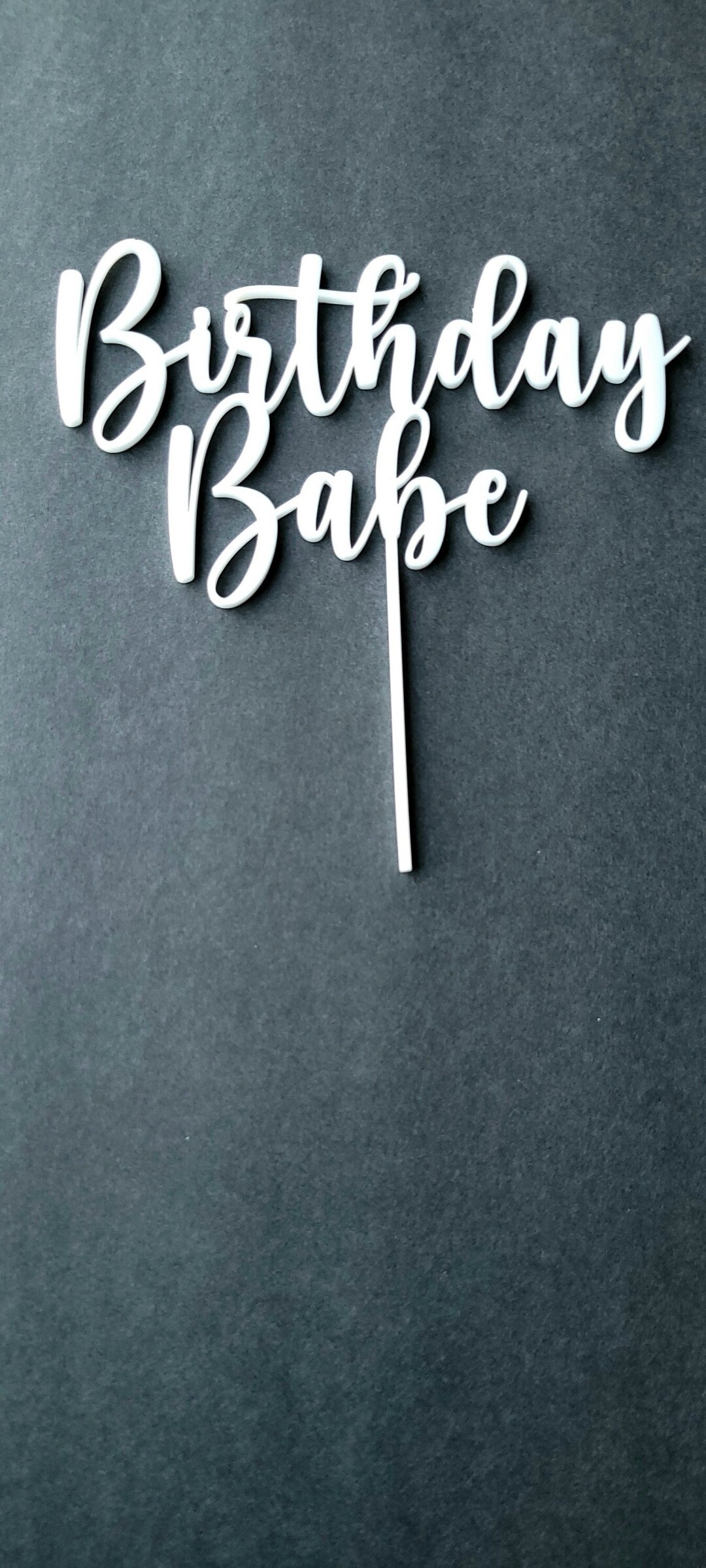 Birthday Babe Acrylic Cake Topper - Etsy