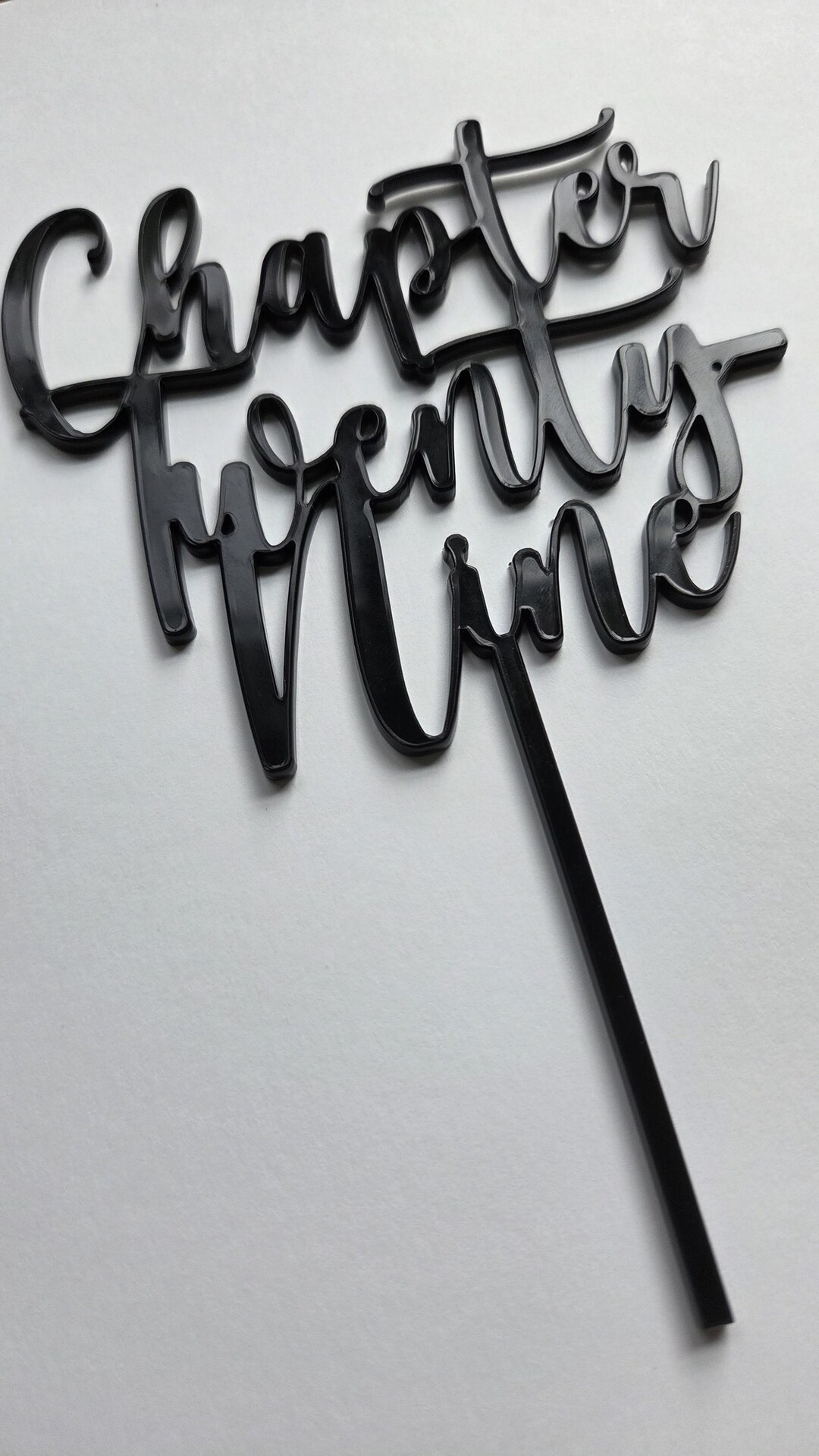 Acrylic Birthday Cake Topper. New Chapter Birthday Cake Topper - Etsy