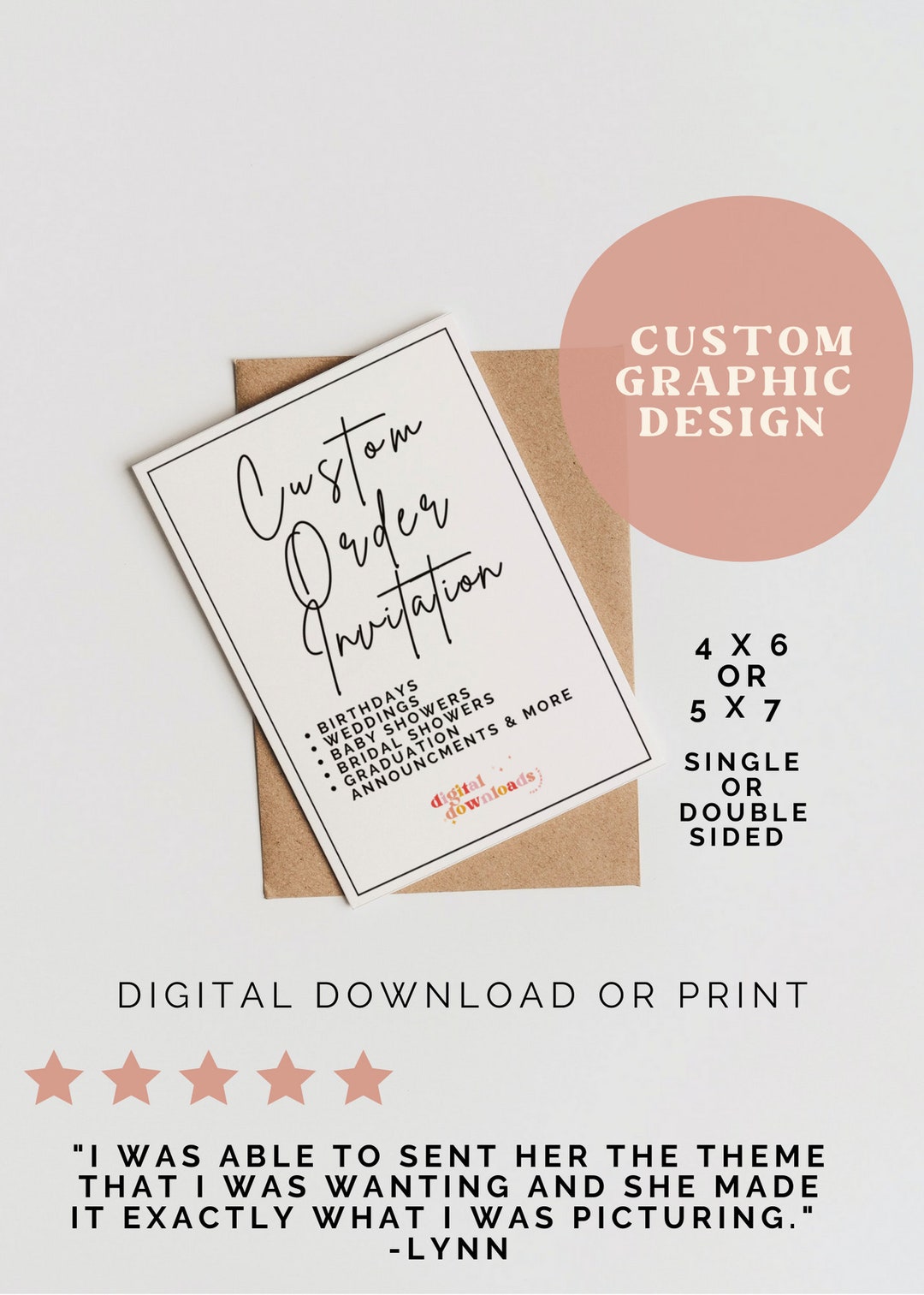 Custom Invitation Design | Custom Made Invitation | Custom Birthday ...