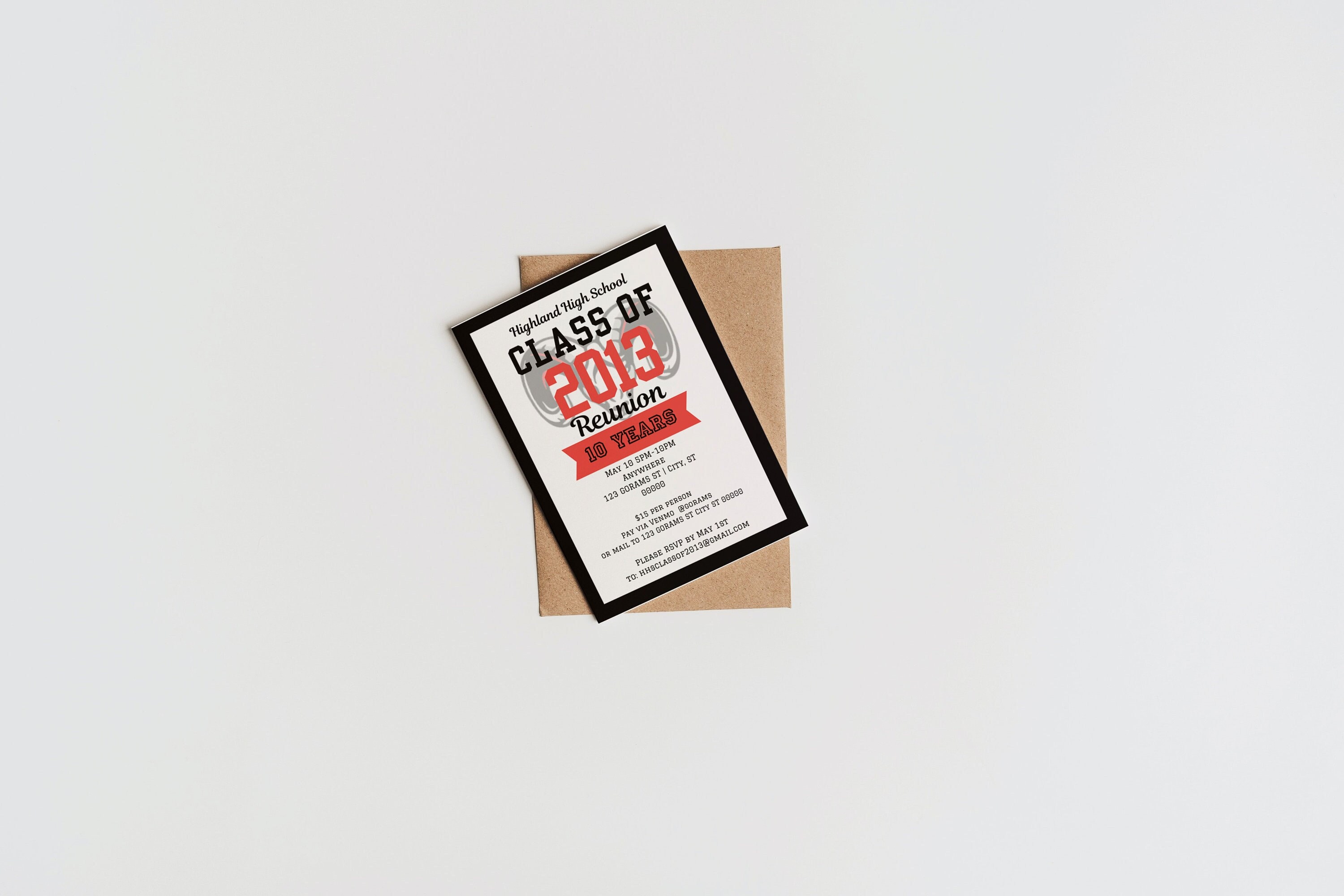 High School Reunion, College Reunion, Printable Invitation, Pick Your ...