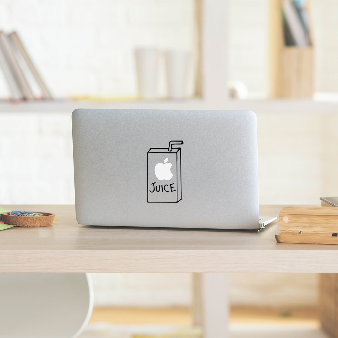 Apple Juice Decal Vinyl Sticker Funny MacBook Imac Computer Laptop - Etsy