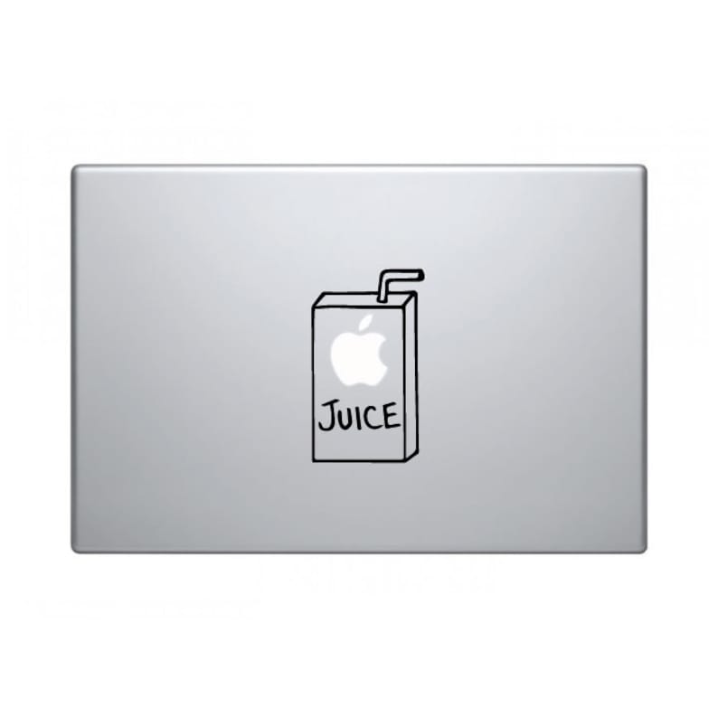 Apple Juice Decal Vinyl Sticker Funny Macbook Imac Computer - Etsy