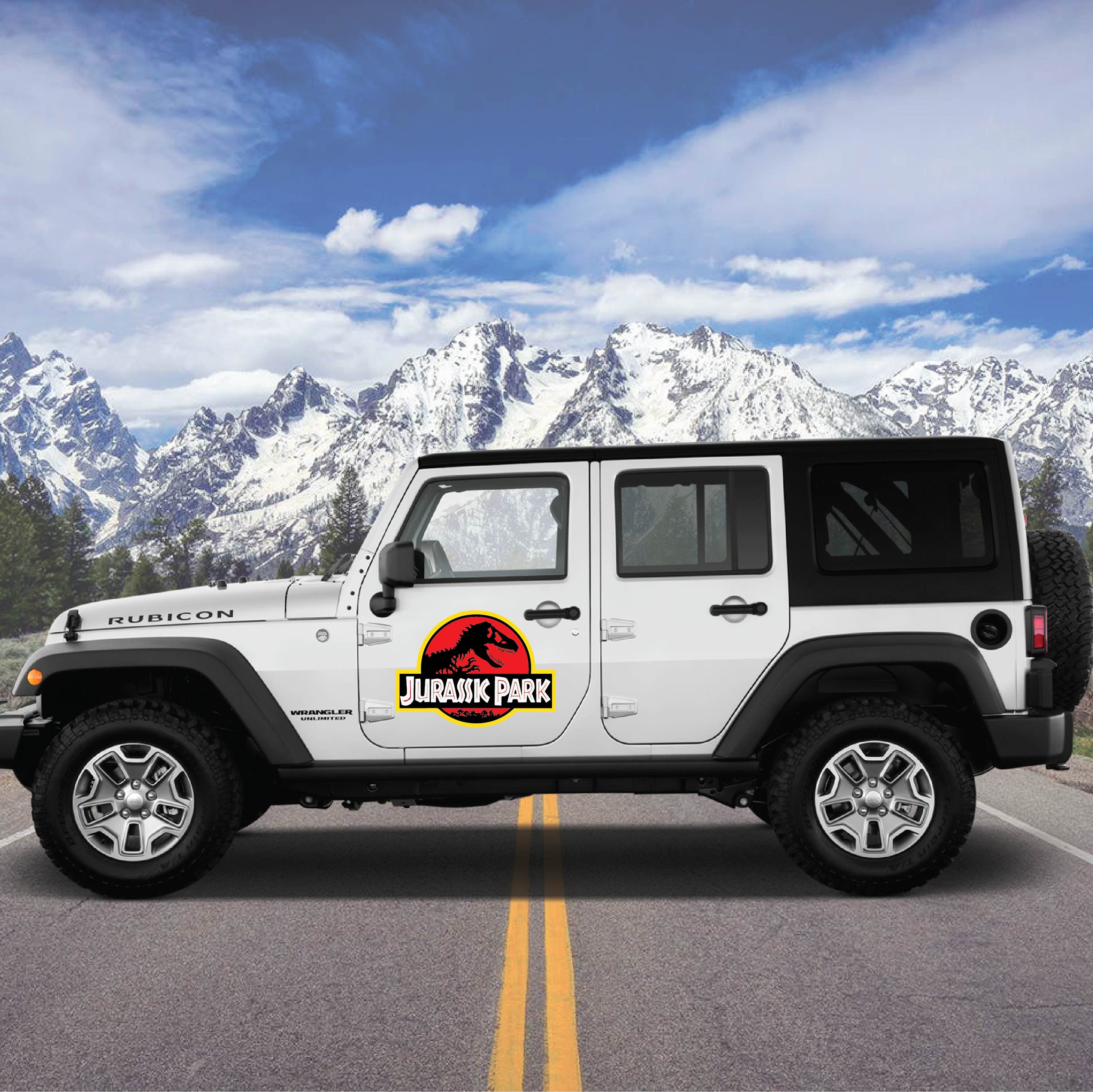 Original Jurassic Park Colored Dinosaur Compatible for Jeep SUV Truck ...