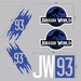Custom 5 Piece Set Jurassic World Colored Dinosaur Compatible for Jeep ...