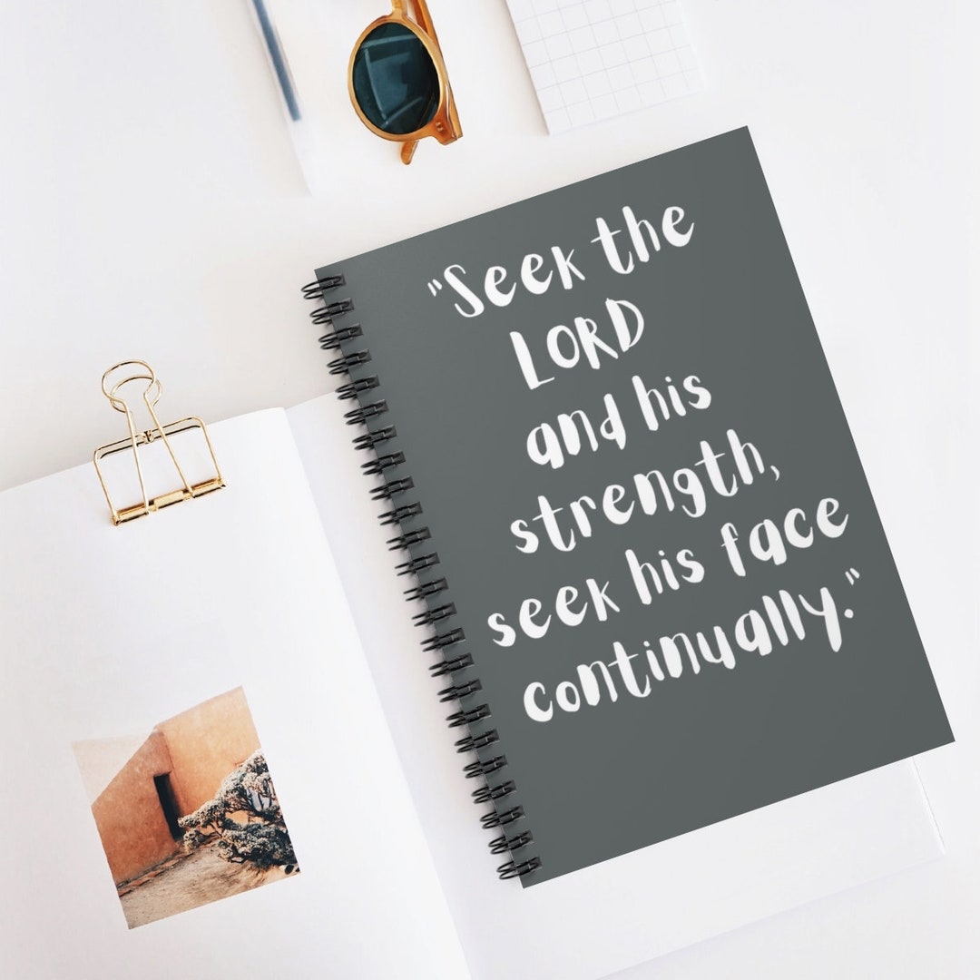 Seek the Lord Notebook, Jesus Journaling, Faith Notebook, Religious Ed ...