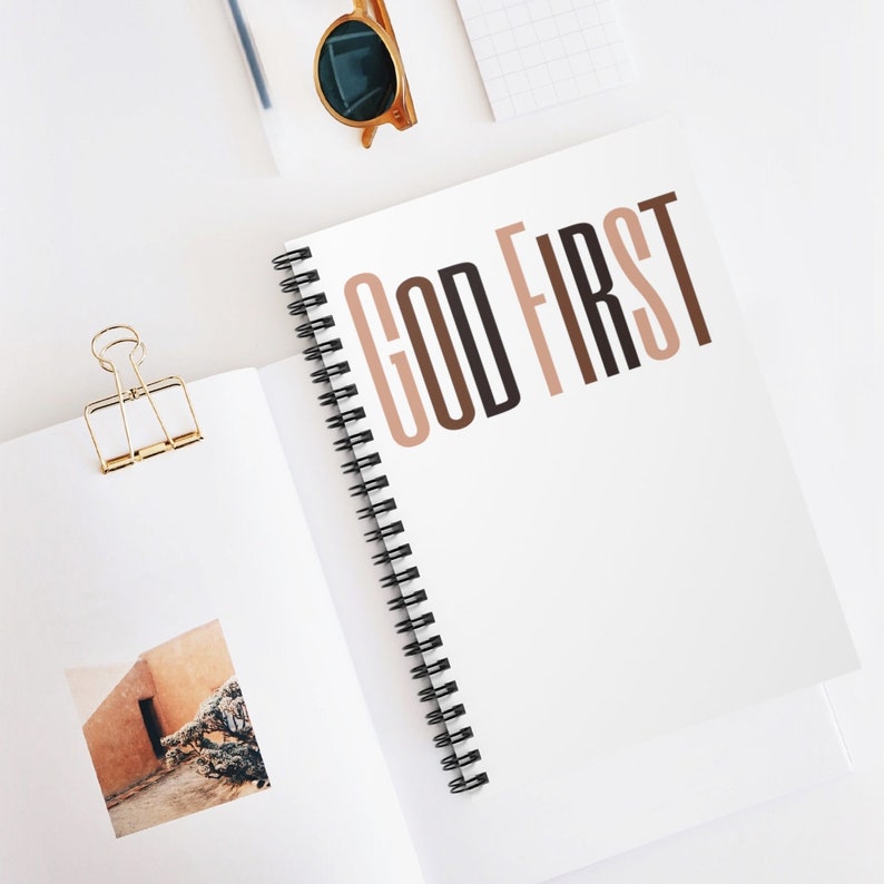 God First Notebook God Notebook Christian Journal Bible Journal Gift ...