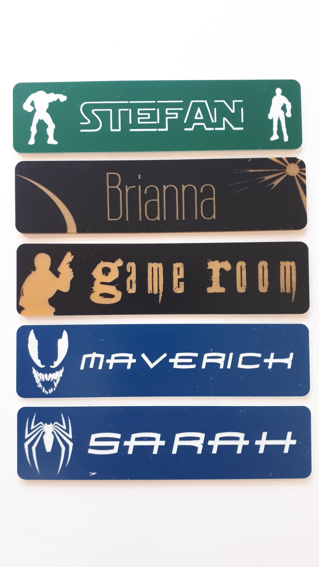 Gamer Kid's Room Name Plates Nameplates Door Plaques Themed Graphic and ...