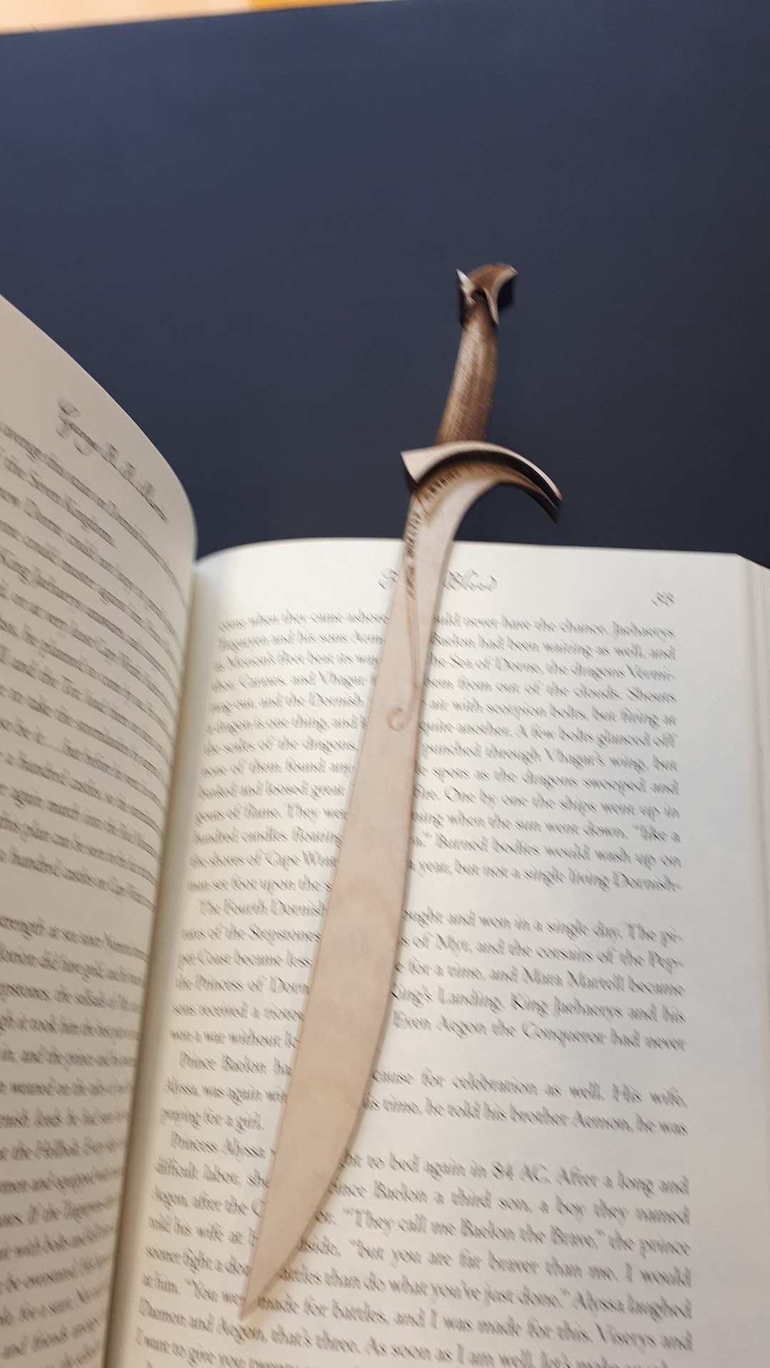 LOTR Orcrist Bookmark, Sword Miniature, Elven Blade, Wooden Replica ...