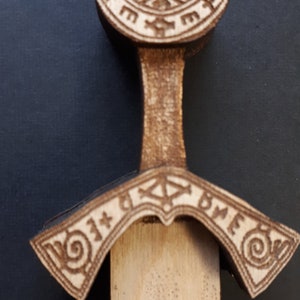 Gramr Bookmark, Sigurd's Sword Miniature, Balmung, Mothung, Wooden ...