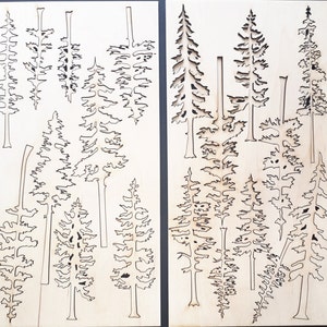 Tipsy Pine Treepack 3 to 6-1/2 Variety of 19 Pine Trees for Crafts ...